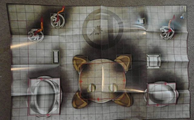 HEROCLIX & MINIATURES Battle Map (Apokolips/Legion Plaza Outdoor) 1 1/2 ...