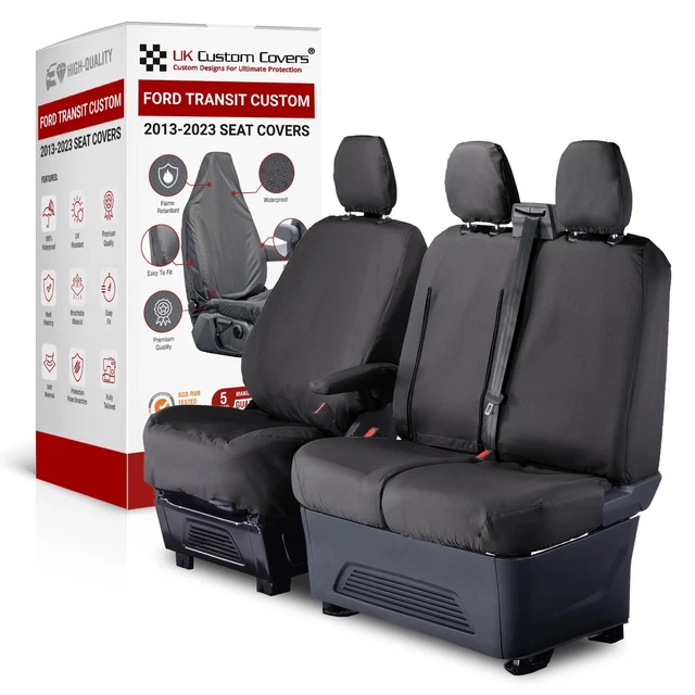 FORD TRANSIT CUSTOM Front Seat Covers Tailored Waterproof (2013-2023 ...