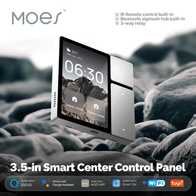 HOME AUTOMATION CONTROL Panel with Touch Screen and 3 Physical Buttons ...