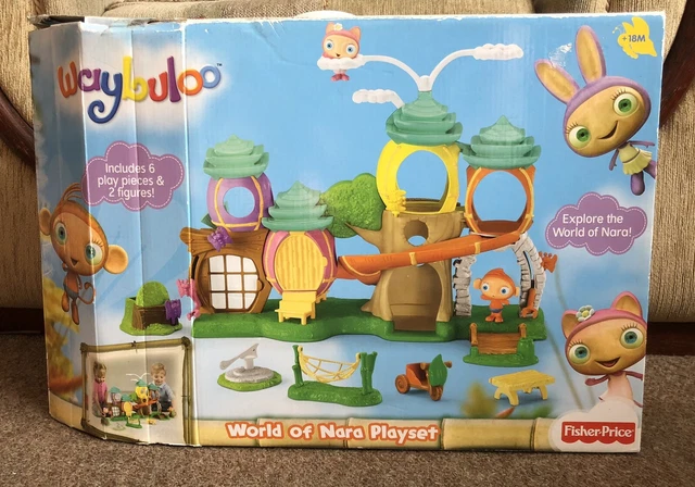 FISHER PRICE WAYBULOO WORLD OF NARA PLAYSET 7 x PLAY PIECES & 3 TOY ...
