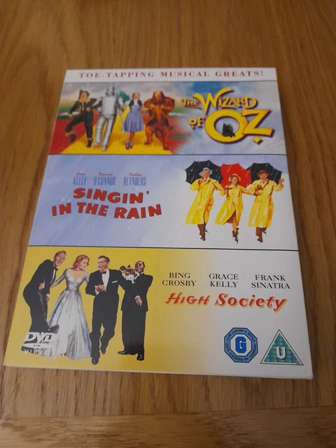 THE WIZARD OF Oz, Singing In The Rain, High Society [DVD] 3 Films £0.82 ...