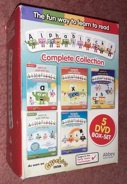 BBC, LEARN TO Read With The Alphablocks Complete Collection 5 DVD Set ...