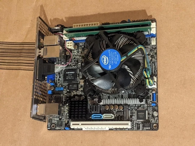 ASUS P10S-I MINI-ITX Xeon E3-1220v6 8GB ECC RAM Used Motherboard £370. ...
