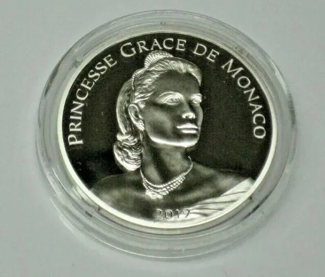 COINS GRACE KELLY 10 Euro Monaco 2019 Proof Silver Slipcase Box / Piece ...