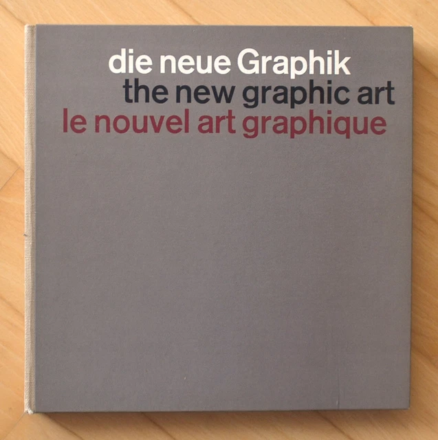 KARL GERSTNER 1959 Die Neue Graphik / Swiss Design Typography Markus ...