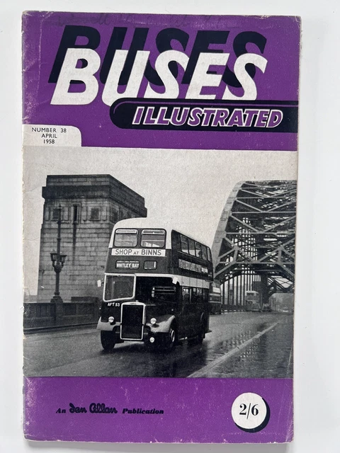 RARE VINTAGE BUSES Illustrated magazine - Vol 8, No.38, April 1958 £1. ...