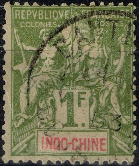 TIMBRE INDOCHINE TYPE Groupe 1F Olive N° 15 Obliteration Cantho - Cote 48 € EUR 12,00 - PicClick FR