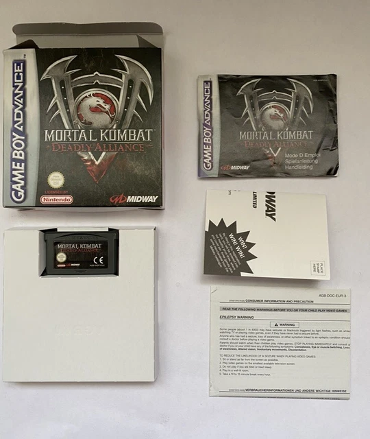 MORTAL KOMBAT DEADLY Alliance Gameboy Advance GBA- COMPLET FR EUR 70,00 ...