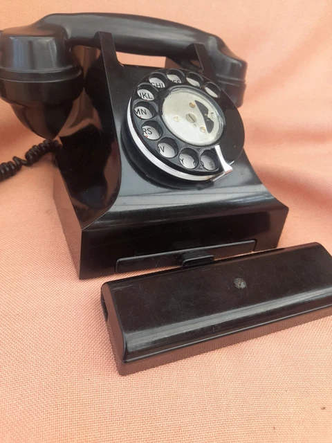 VINTAGE GPO 332L Bakelite Telephone + Junction Block For Repair Not ...
