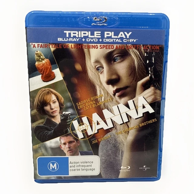 HANNA BLU-RAY + DVD + Digital Copy Eric Bana Cate Blanchett Action ...
