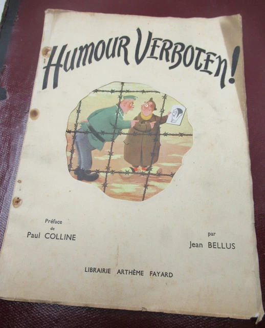 JEAN BELLUS HUMOUR VERBOTEN! 1944 EO Caricatures OCCUPATION ALLEMAGNE ...