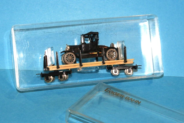 FELDBAHN EGGER BAHN H0e - Rungenwagen mit "THIN LIZZY" ! NEU in BOX ...