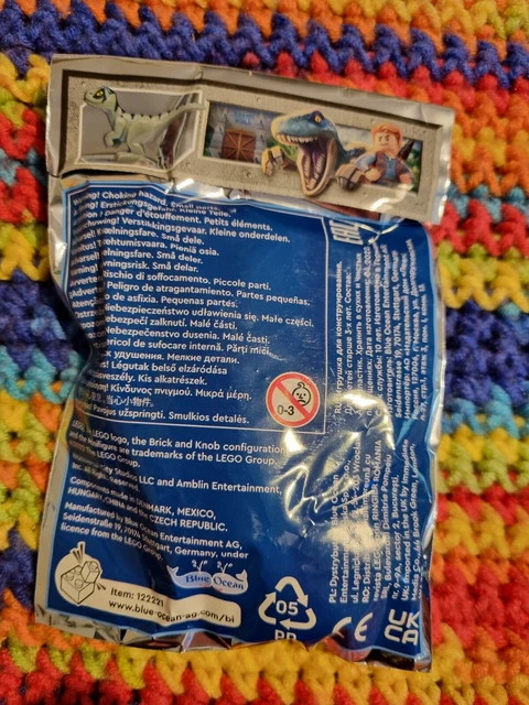 LEGO JURASSIC WORLD Set 122221 Raptor con confezione pellicola nido ...