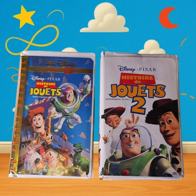 DISNEY PIXAR TOY Story 1 & 2 VHS Lot French Histoire de Jouets PAL ...