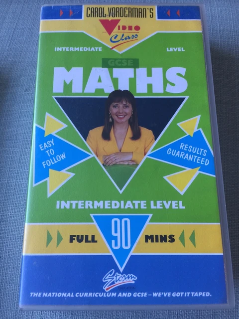 RARE VHS CAROL Vorderman Rockhopper Gcse Maths 99 Minutes Long £19.49 ...