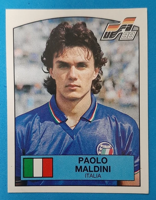 PAOLO MALDINI ITALIA Nr. 87 Rookie Euro 88 Panini Originale Esaurita Rara Ottima EUR 39,99 ...