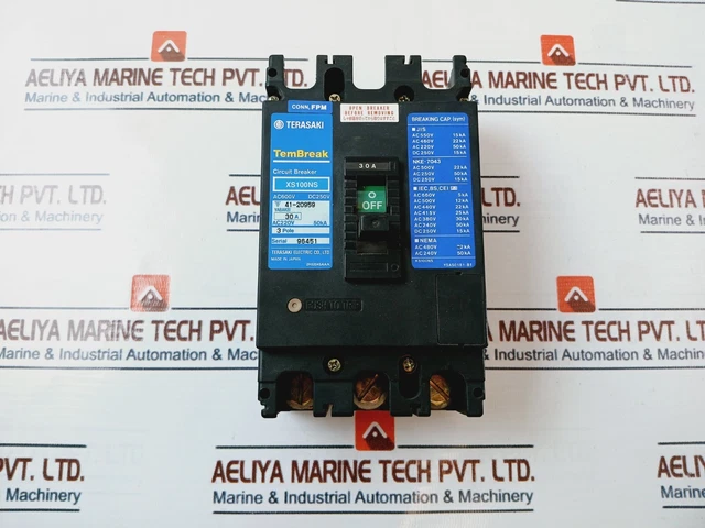 TERASAKI XS100NS 3 Pole Tembreak Circuit Breaker 30A $177.20 - PicClick CA