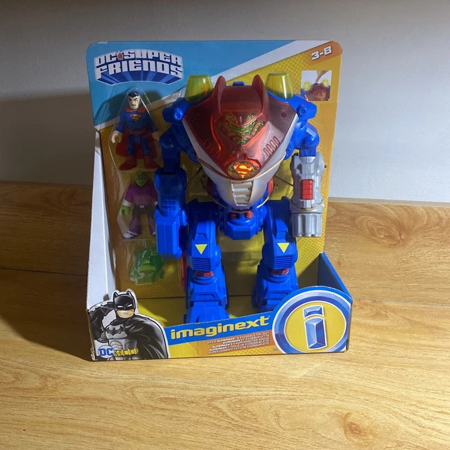 FISHER PRICE IMAGINEXT DC Super Friends Superman exoskeleton Brainiac ...