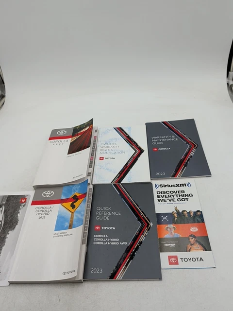 2023 TOYOTA COROLLA Owners Manual User Guide Navigation Original Set Le ...
