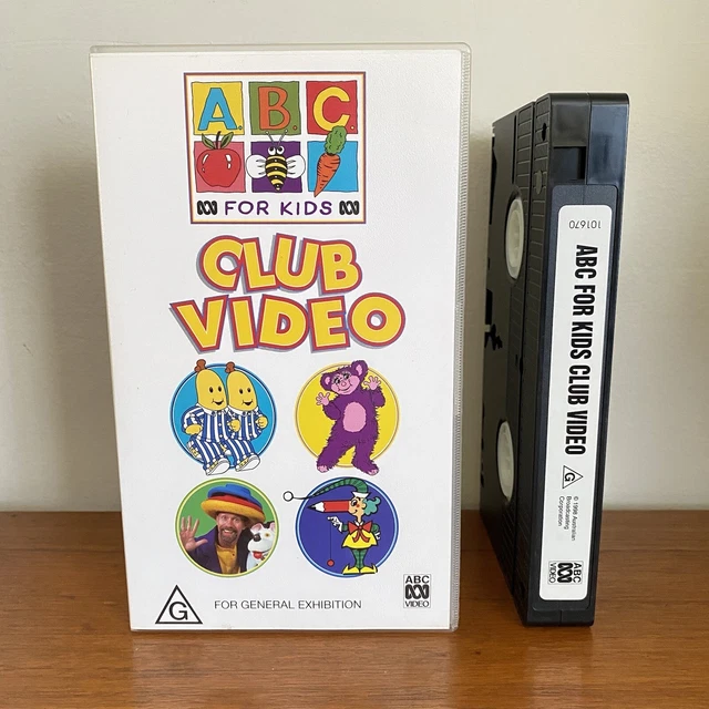 RARE! ABC FOR KIDS ‘CLUB VIDEO’ Pal VHS Video CASSETTE Tape - EC! £55. ...