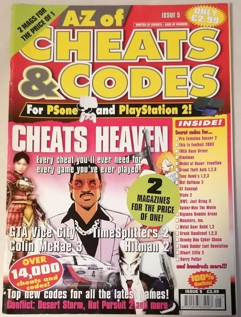 MAGAZINE - A-Z Of Cheats & Codes Magazine For PSone & Playstation 2 ...