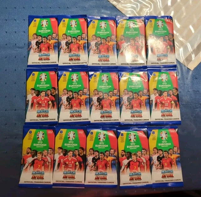 TOPPS MATCH ATTAX UEFA EURO EM 2024 Germany - 15 Booster Tüten Packs ... TOPPS MATCH ATTAX UEFA EURO EM 2024 Germany - 15 Booster Tüten Packs ...