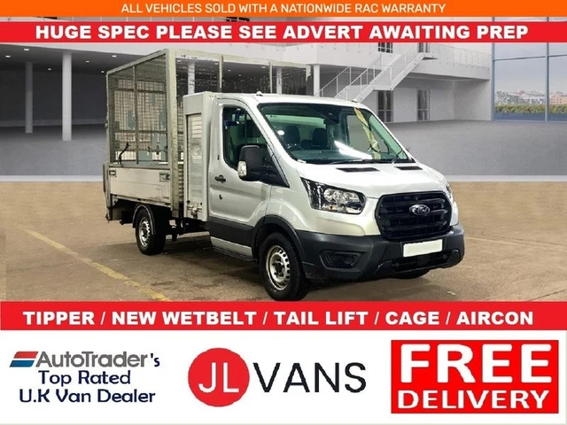 FORD TRANSIT 350 EcoBlue Leader L2 Tipper Tail Lift Euro 6 130ps Tipper ...