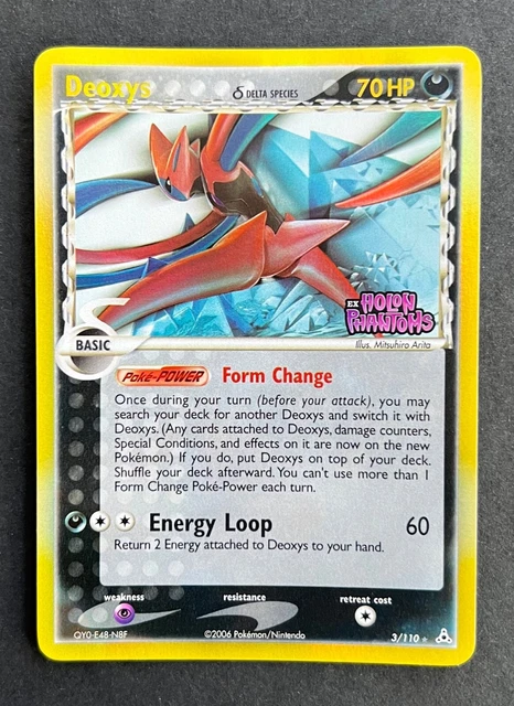 CARTE POKÉMON DEOXYS Reverse Holo estampillée EX Holon Phantoms 3/110 timbre TCG WOTC EUR 29,18 ...