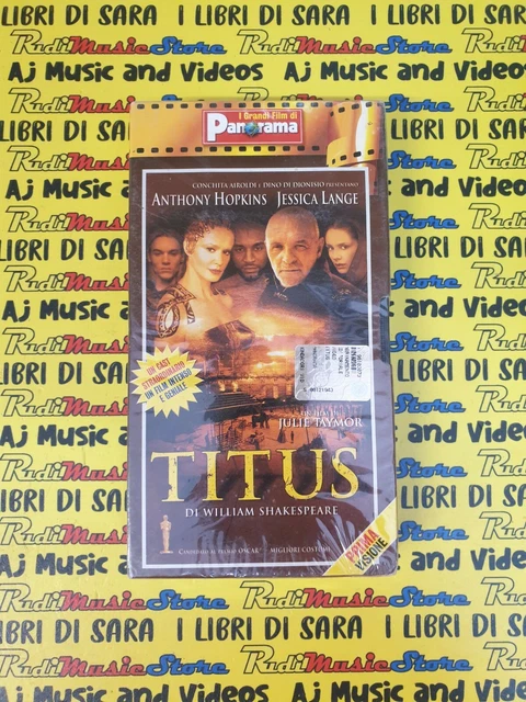 VHS MOVIE TITUS Anthony Hopkins Jessica Lange Large Panorama Movies ...
