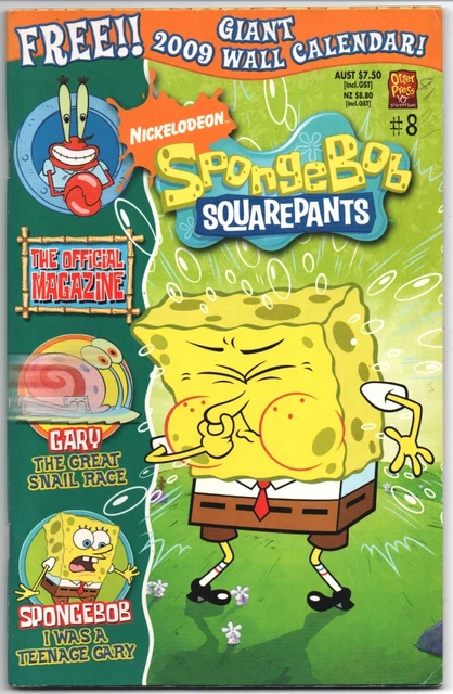 SPONGEBOB SQUAREPANTS OFFICIAL Magazine #8. +Calendar Otter Press 2009 ...