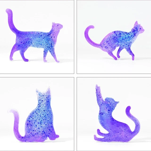 3D CARTOON FOR Cat Silicone Brooch Mold Epoxy Resin Craft Making ...