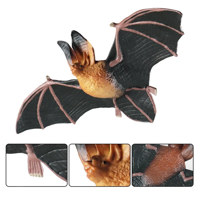 CHAUVE-SOURIS MODÈLE FIGURE Simulé Solide Mini Modèle Animal pour Aides ...