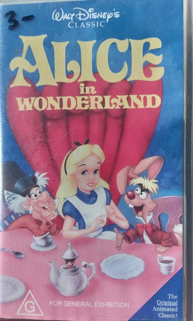 ALICE IN WONDERLAND (1951) - Walt Disney VHS - Animated £2.00 - PicClick UK