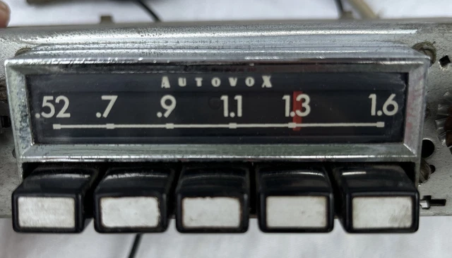 VINTAGE AUTOVOX RA164C Push Button Radio Made In Italy Fiat Ideal ...