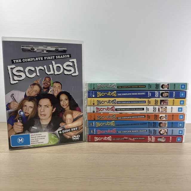SCRUBS THE COMPLETE Series 1-9 DVD (27 Disc Set All Seasons PAL Region ...