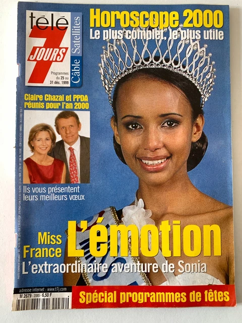 B)TÉLÉ 7 JOURS 25/12/1999; Miss France; Sonia Rolland/ l'An 2000/ Madonna EUR 6,00 - PicClick FR
