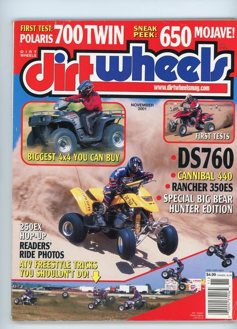 DIRT WHEELS MAGAZINE - The World's Largest ATV Magazine - November 2001 ...