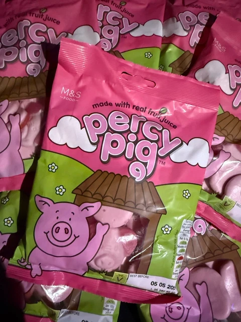 M&S PERCY PIG Fruit gums 170g x 5 Packs £46.46 - PicClick UK
