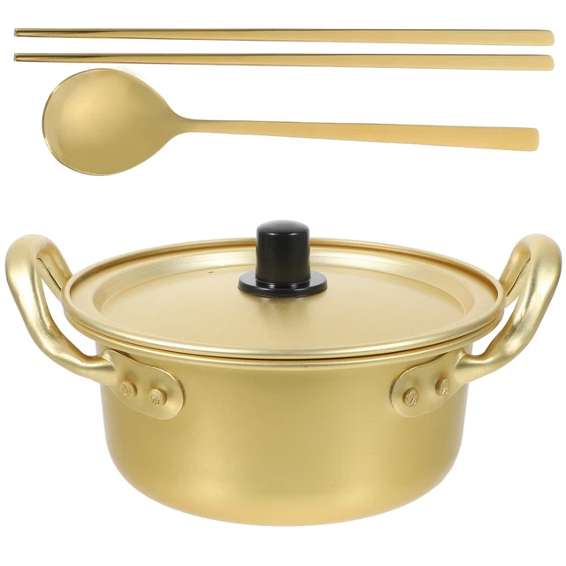 ALUMINIO INSTANTÁNEO FIDEOS Olla Mini Hot Pot Arroz Cuenco Udon EUR 21 ...