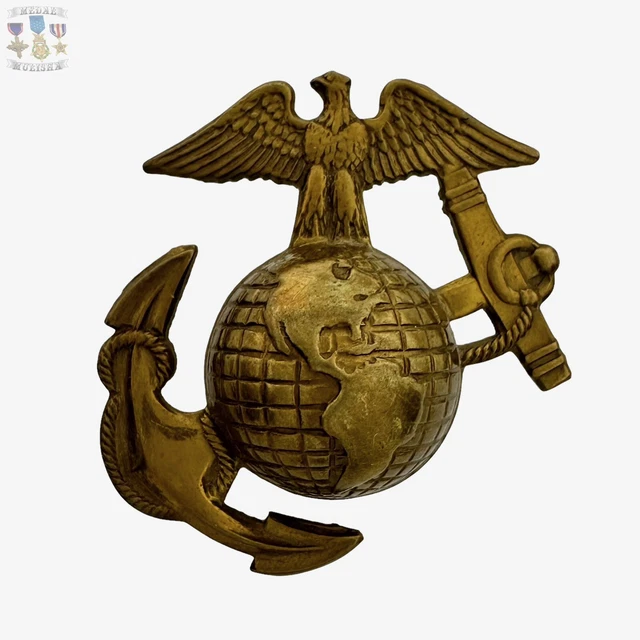 1920’S MARINE CORPS Eagle Globe Anchor Hat Badge Insignia Maker Mark Usmc Ega £186.16 - PicClick UK