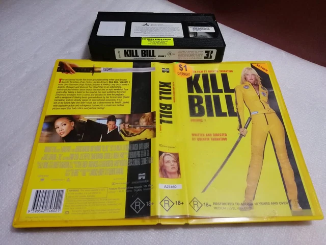 KILL BILL VOL. 1 (2003) - Rare MIRAMAX Australian PAL VHS Issue - CRIME THRILLER $68.05 ...