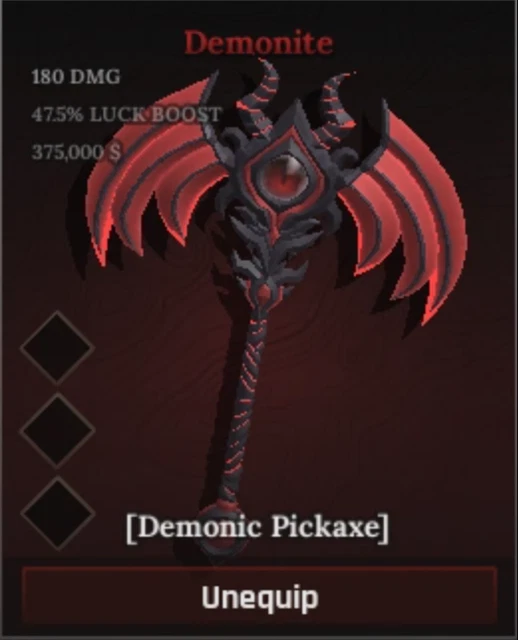 THE FORGE - Roblox - Demonic Pickaxe + 150,000 credits + EYE ORE SWORD ...