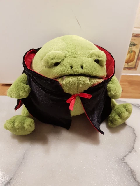 JELLYCAT RICHY RAIN Frog Vampire plush toy H18cm x W18cm with tags £60. ...