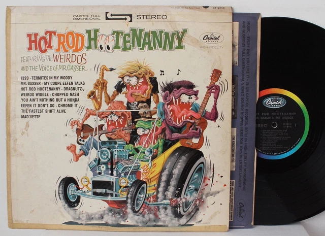 &HOT ROD HOOTENANNY& MR. Gasser & Weirdos LP (Capitol, OG '63) Ed Big ...