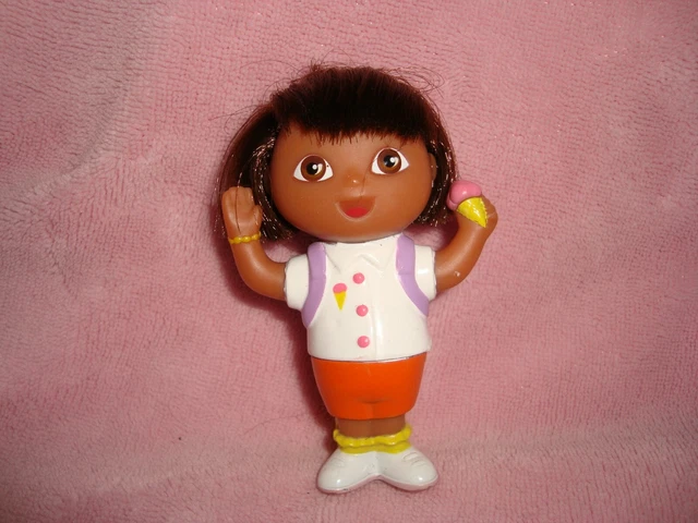 DORA THE EXPLORER W/ Ice Cream 2003 Mattel Plastic Figure W/ Brushable ...