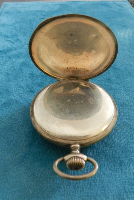 MONTRE GOUSSET ARGENT portant le numéro 1331 en état de fonctionnement ...