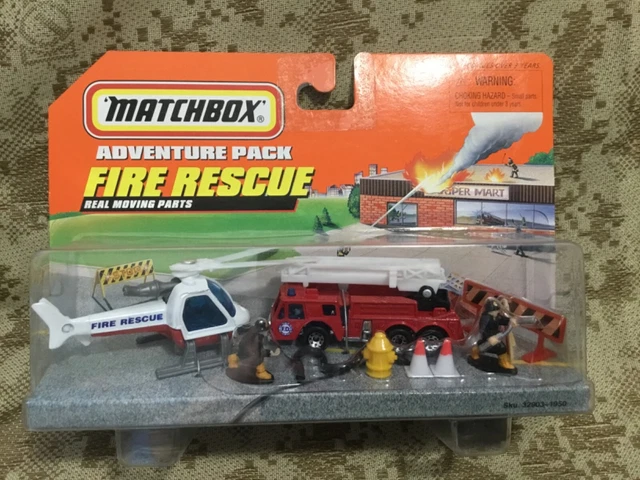 MATCHBOX ADVENTURE PACK Fire Rescue, sealed pack 1998 $12.99 - PicClick
