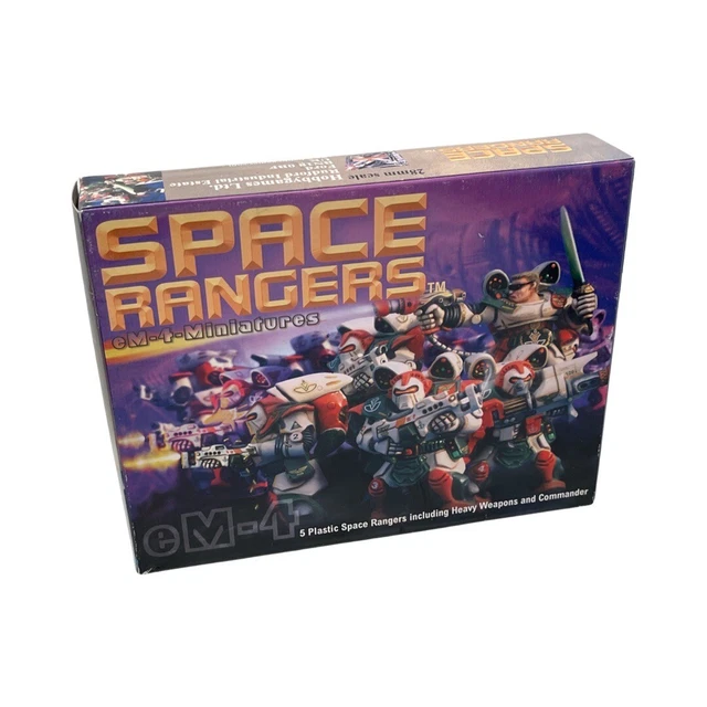 EM4 MINIATURES SPACE Rangers 5 Plastic Rangers Including Weapons ...