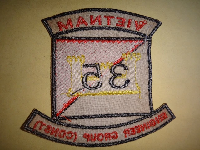 VIETNAM WAR PATCH US Army 35th ENGINEER GROUP (Construction) Circa 1965 ...