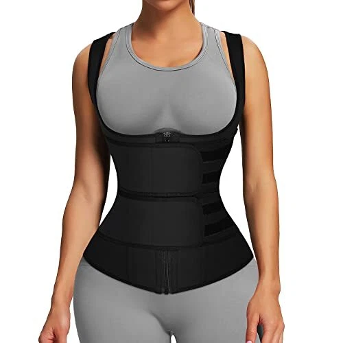 Feelingirl Plus Size Waist Trainer Trimmer Belt Vest Cincher Tank Top